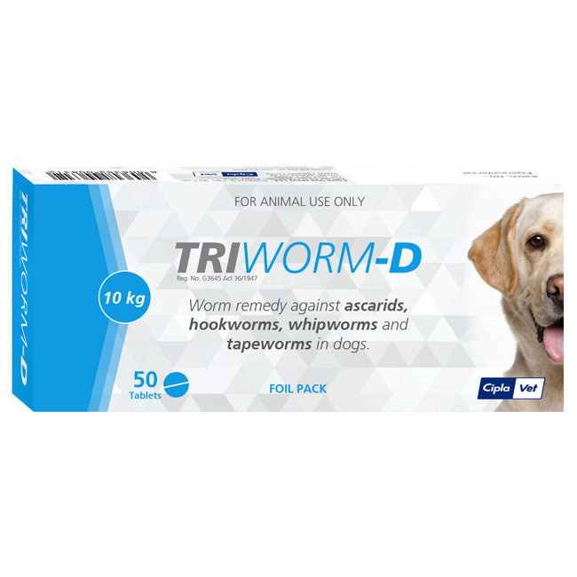 Triworm Dewormer Dog 1 per 10kg [Sold per Tablet] – JustforPets